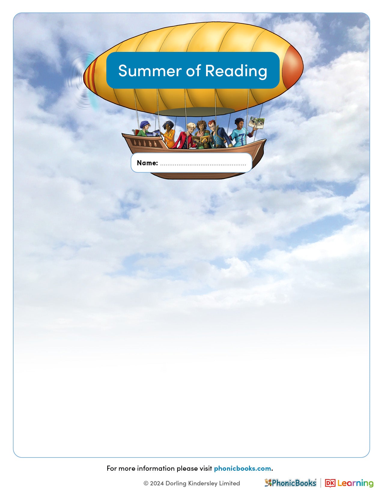 Summer of Reading - Blank Template – Phonic Books US