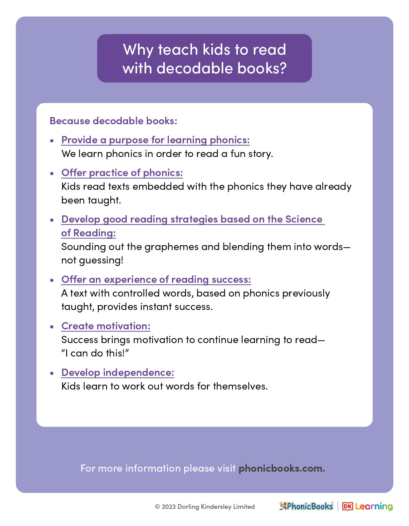 Why Teach Kids to Read with Decodable Books? – Phonic Books US