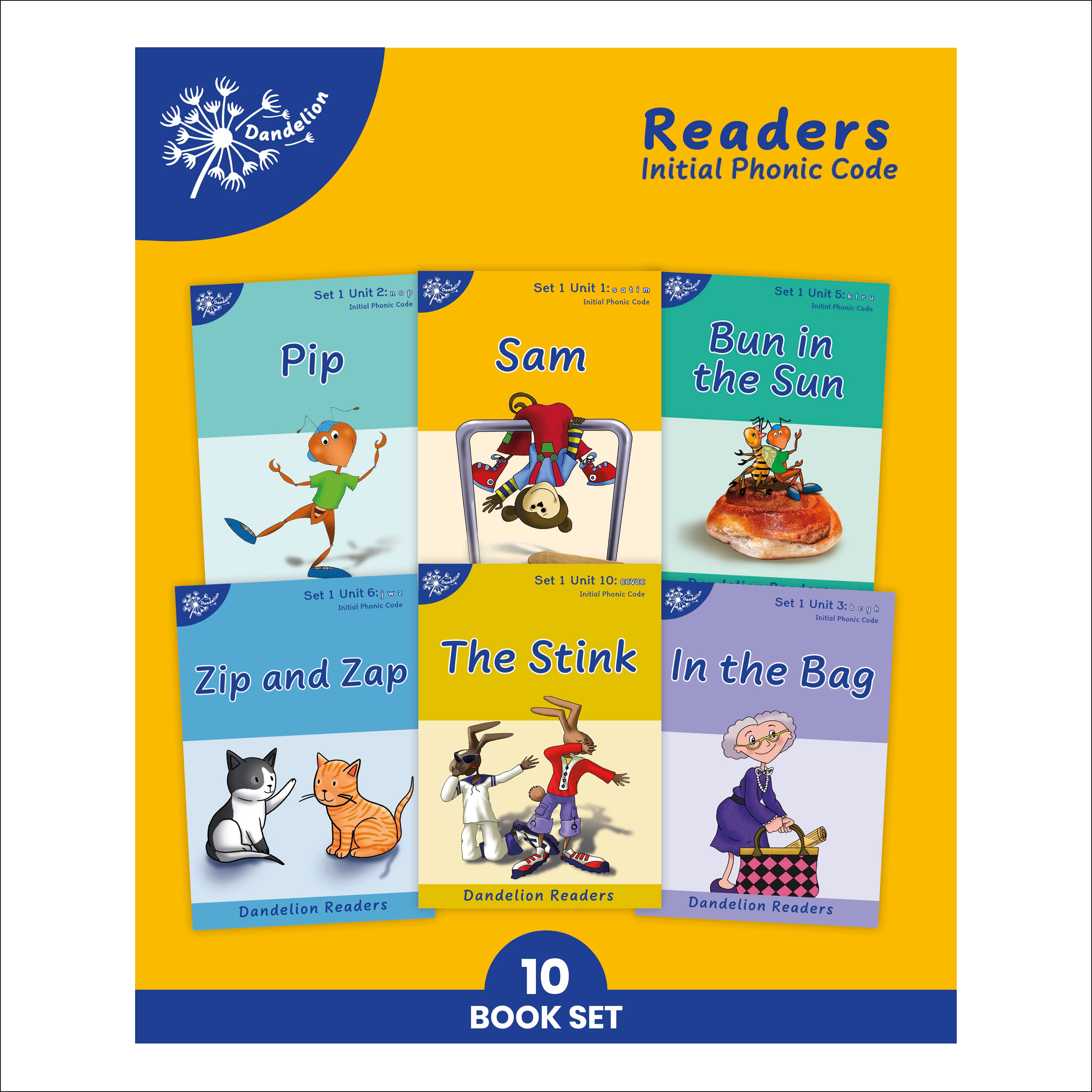 Dandelion Readers Set 1 Units 1-10 – Phonic Books US