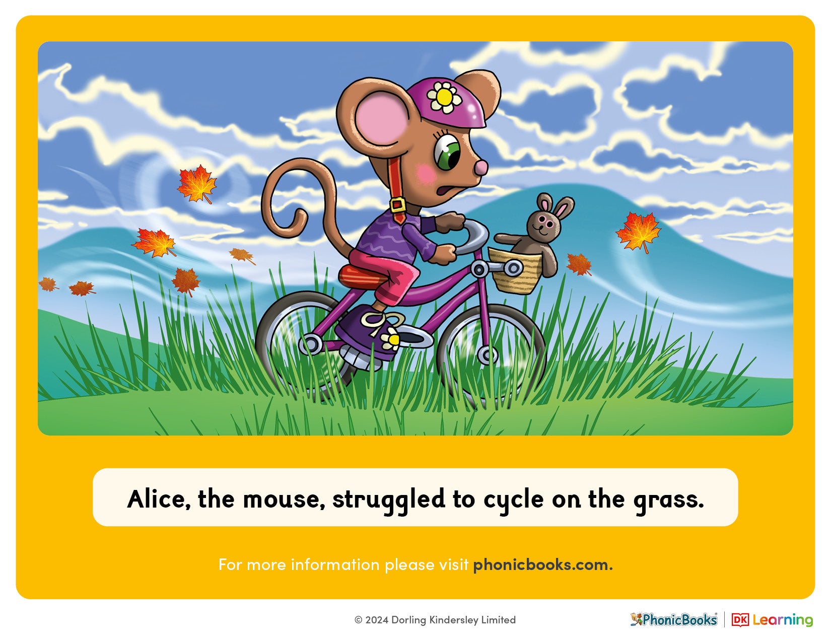 Mouse sentence with /s/ (Color) – Phonic Books US