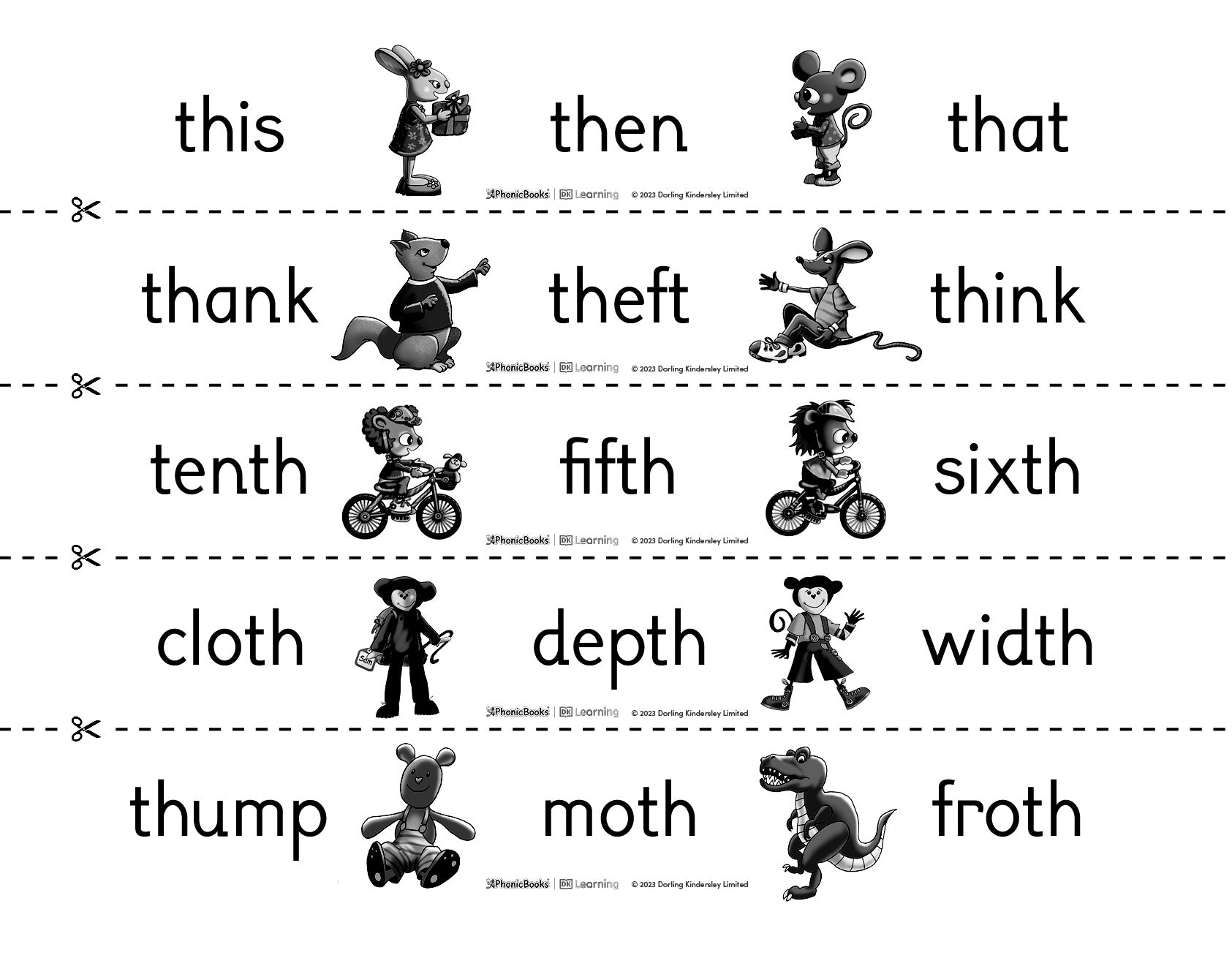 Paper chains: 'th' – Phonic Books US